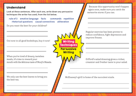 KS2 Persuasive Writing: Writing Features | Teaching Resources
