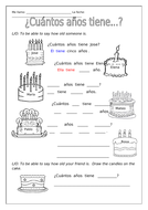 SPANISH - How old are you? - ¿Cuántos años tienes? | Teaching Resources