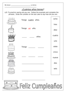 SPANISH - How old are you? - ¿Cuántos años tienes? | Teaching Resources