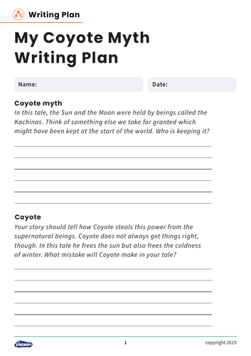 How Coyote Stole The Sun and Moon - KS2 Reading Comprehension ...