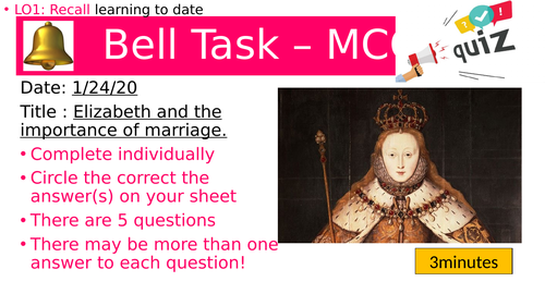 Elizabeth I - Marriage | Teaching Resources