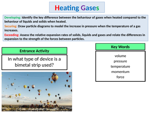 Heating Gases | Teaching Resources