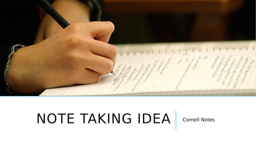 Introducing Cornell Note Taking | Teaching Resources