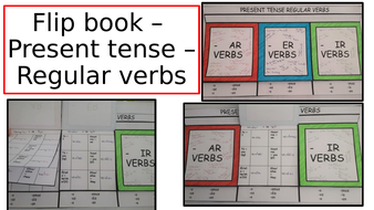Flip book - Spanish Present tense - Regular verbs endings - hands on ...