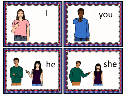 English Pronouns Flashcards: Subject, Object and Possessive 32 Cards ...