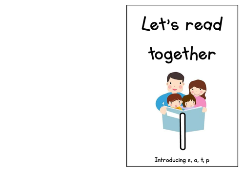 Pre-reader series: Let's Read Together - Book 1, Introducing s, a, t, p ...