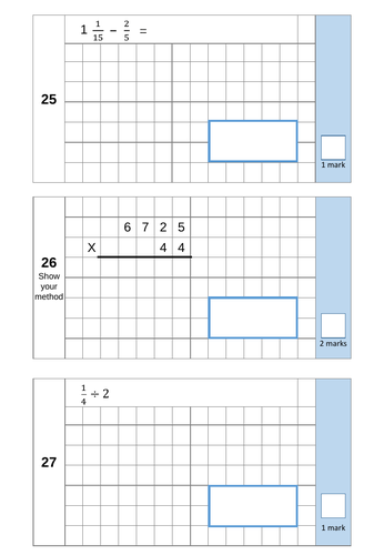 SATS Arithmetic Test | Teaching Resources