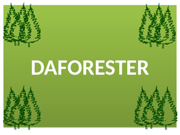DAFORESTER Display Posters | Teaching Resources