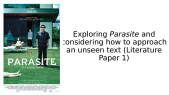Parasite Film Analysis | Teaching Resources