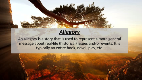 Literary devices display | Teaching Resources