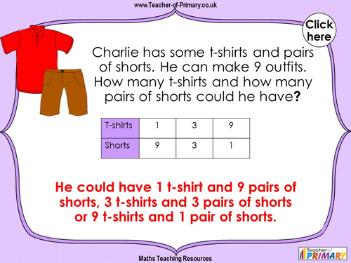 Correspondence Problems - Year 3 | Teaching Resources