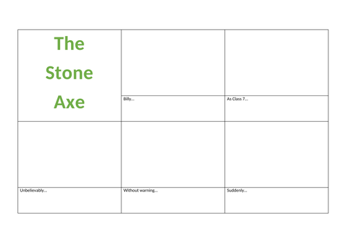 The Stone Axe - A Stone Age Time Portal Story | Teaching Resources