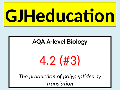 Translation (AQA A-level Biology) | Teaching Resources