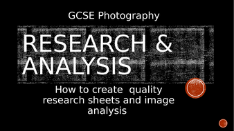 GCSE Photography research and analysis resource | Teaching Resources