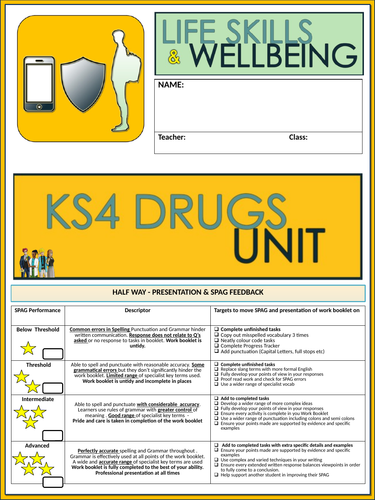 Drugs Education KS4 Work Book | Teaching Resources