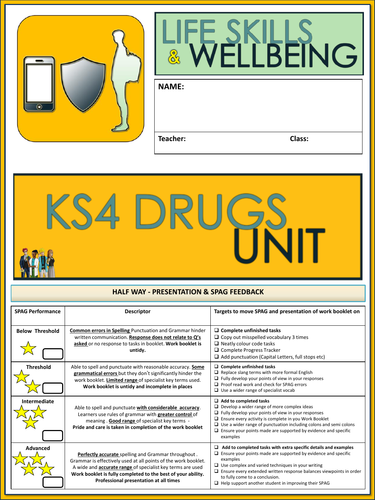 Drugs Education KS4 Work Book | Teaching Resources