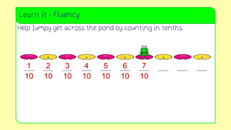 Count in tenths lesson (Year 3 Fractions) | Teaching Resources