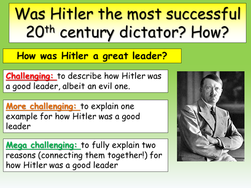 Hitler - Leadership | Teaching Resources