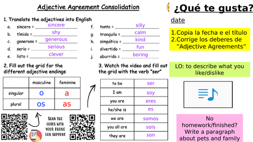 Year 7 Spanish - Viva 1 - Module 1 Mi Vida | Teaching Resources