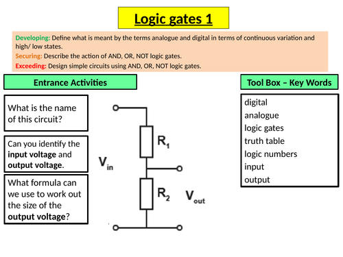 Logic Gates - Bumper Lesson Pack | Teaching Resources
