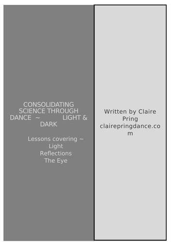Science Through Dance - Light & Dark | Teaching Resources