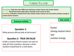 Nuclear Energy - Fission & Fusion - Bumper lesson pack | Teaching Resources