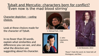Mercutio and Tybalt conflict Acts 1 and 2 | Teaching Resources