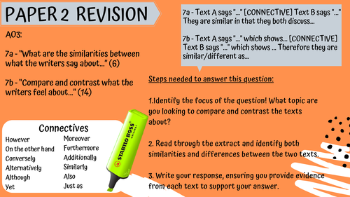 EDEXCEL Paper 1 and 2 English Language Revision | Teaching Resources