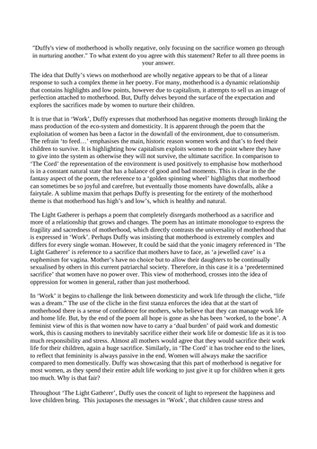 Carol Ann Duffy - English Literature A-Level | Teaching Resources