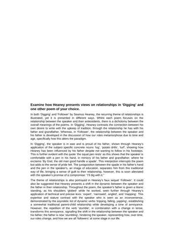 AQA A-Level English Language and Literature - Poetry Model Answer ...