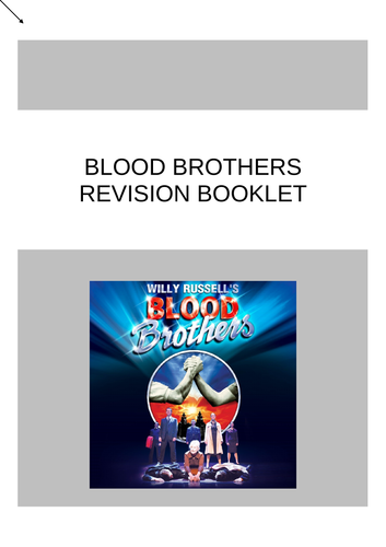 Blood Brothers - Revision Booklet | Teaching Resources