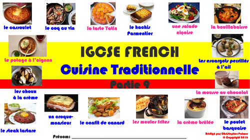IGCSE French: Food and drink (Part 9): Traditional French cuisines ...