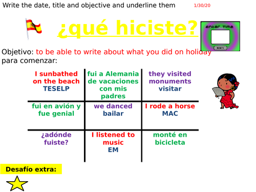 que hiciste | Teaching Resources