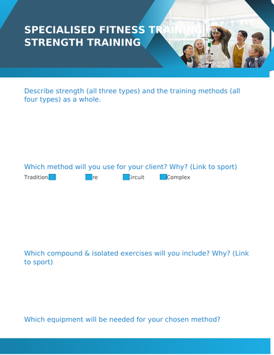 Unit 8: Specialised Fitness Training (Sport - Full Unit inc. PowerPoint ...