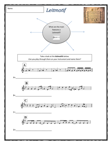 Leitmotif and film music (Composing & Appraising) | Teaching Resources