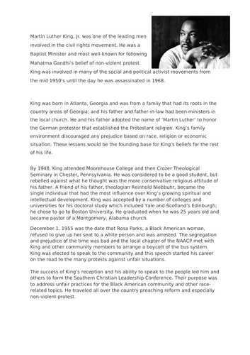 Year 7 speeches intro and MLK - lessons 1 and 2 | Teaching Resources