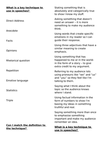 Year 7 speeches intro and MLK - lessons 1 and 2 | Teaching Resources