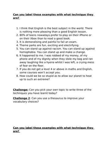 Year 7 speeches intro and MLK - lessons 1 and 2 | Teaching Resources