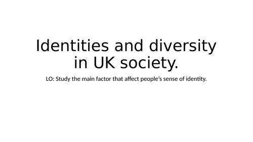 identity and diversity | Teaching Resources