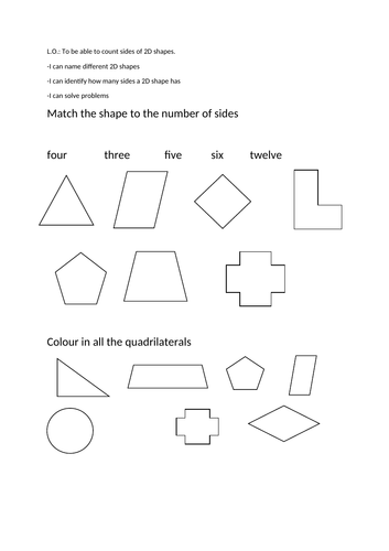 Year 2 2D and 3D shape bundle | Teaching Resources