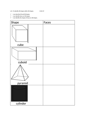 Year 2 2D and 3D shape bundle | Teaching Resources