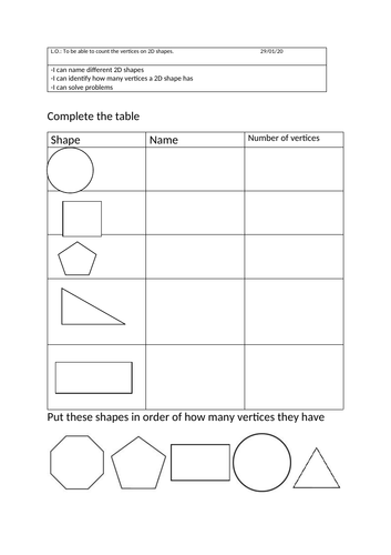 Year 2 2D and 3D shape bundle | Teaching Resources