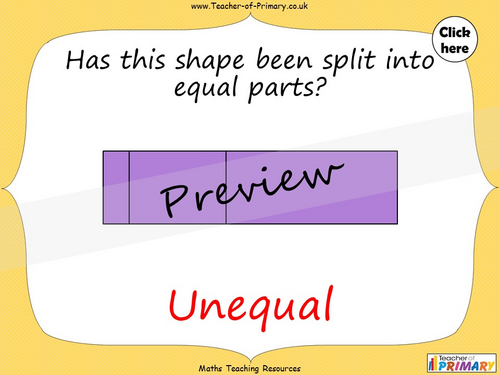 Equal Parts - Year 2 | Teaching Resources