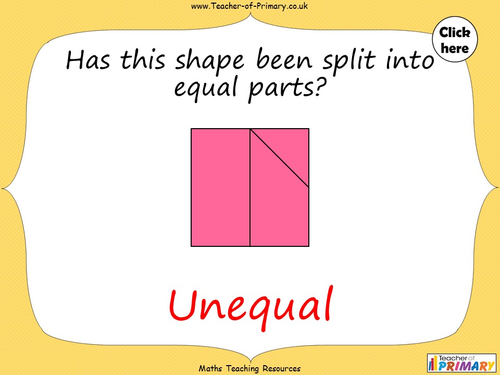 Equal Parts - Year 2 | Teaching Resources
