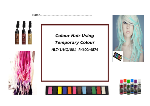 Colour hair using temporary colour ocnwm | Teaching Resources