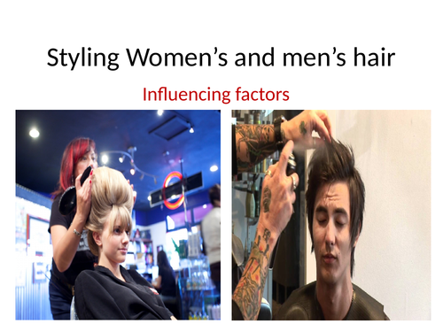 Styling women's hair | Teaching Resources