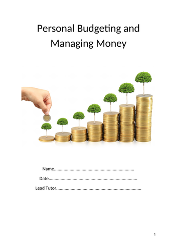 Personal budgeting and managing money | Teaching Resources