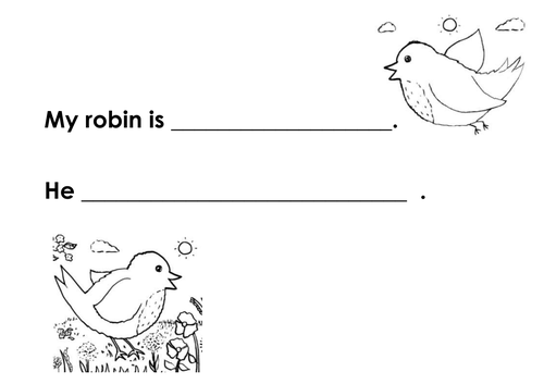 Robin Writing, 4 grades, guided | Teaching Resources
