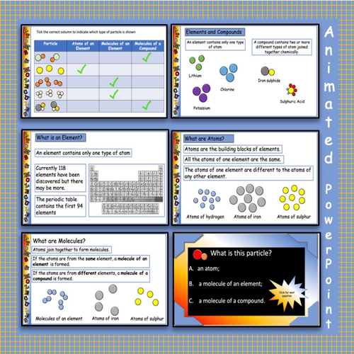 Chemistry - Atoms and Molecules Explained KS3 | Teaching Resources