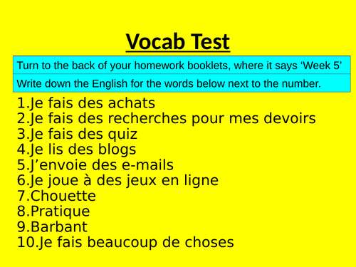 Year 8 French Free Time Lessons 18-20 | Teaching Resources